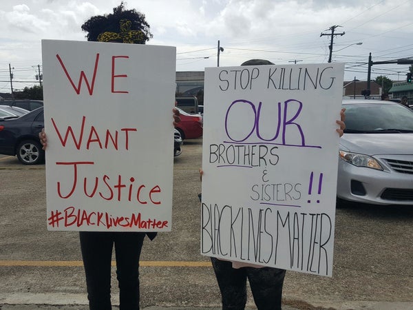 16 Photos Of White Allies Protesting Alongside Black Lives Matter