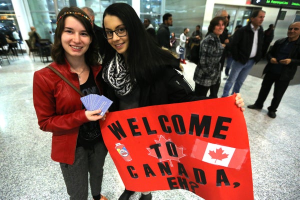 Justin Trudeau Welcomes Syrian Refugees To Canada With Open Arms