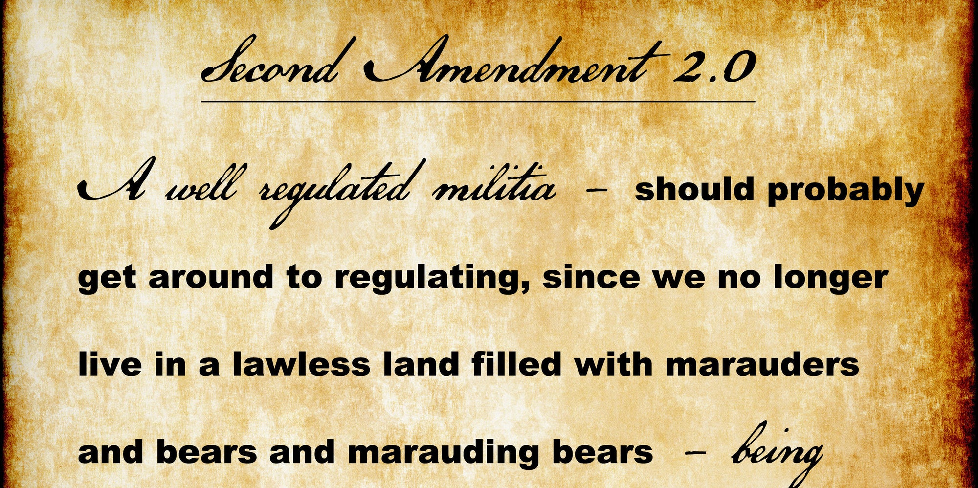 Let's Update The Second Amendment To Better Reflect Our Post-Musket ...