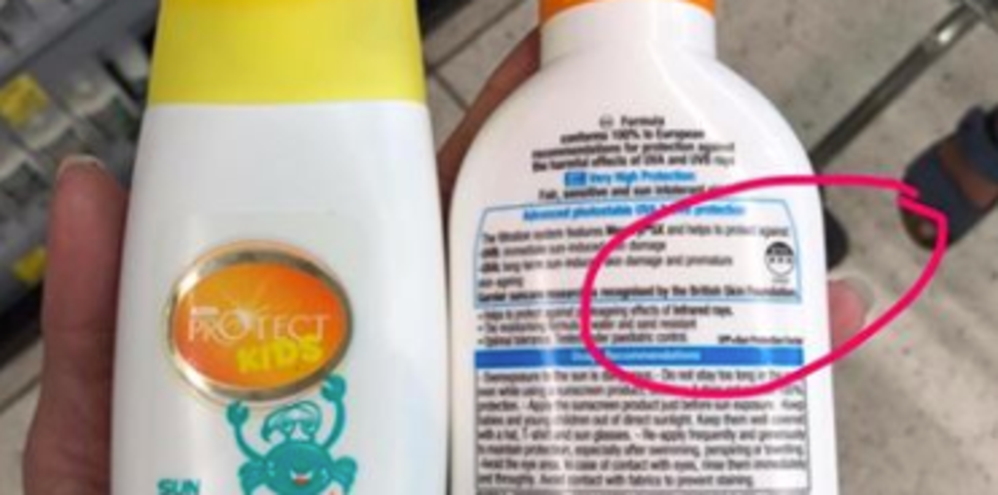 Woman Advises Parents To Check UVA Star Rating On Suncream Bottles ...