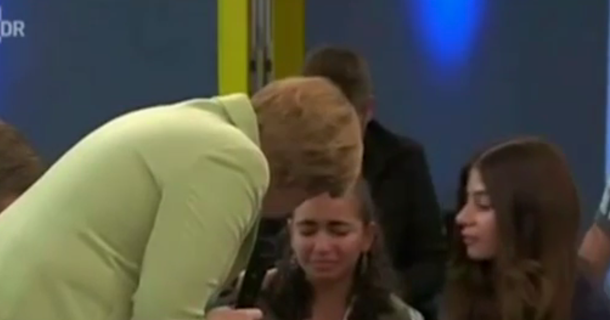 Angela Merkel To Crying Teen Refugee: 'We Can't Cope' With Everyone ...