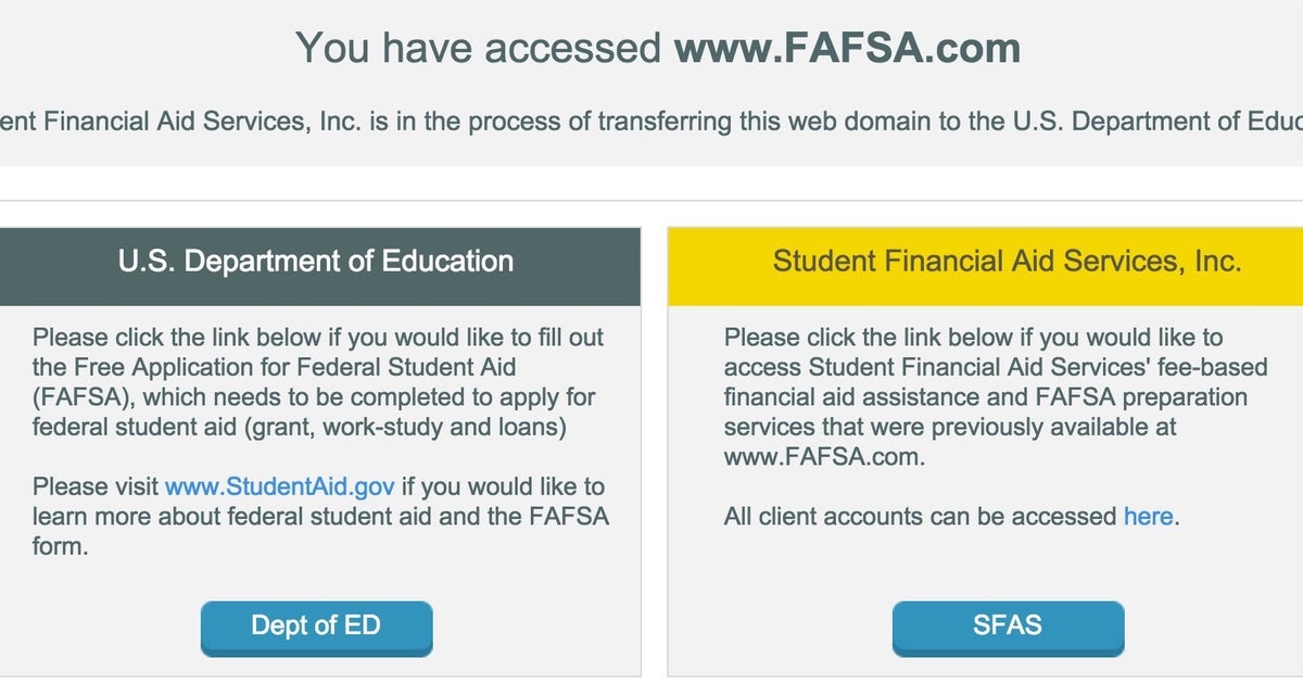 U.S. Government Acquires FAFSA Website That Was Confusing Students ...