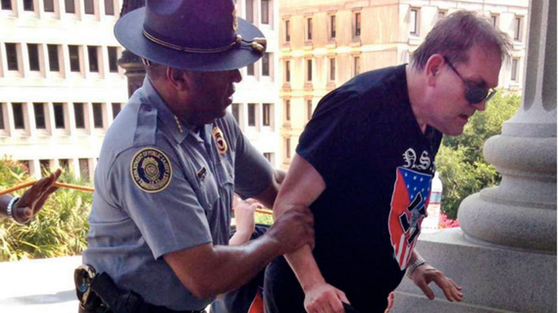 Black Trooper In Powerful Viral Photo With White Supremacist Reveals ...