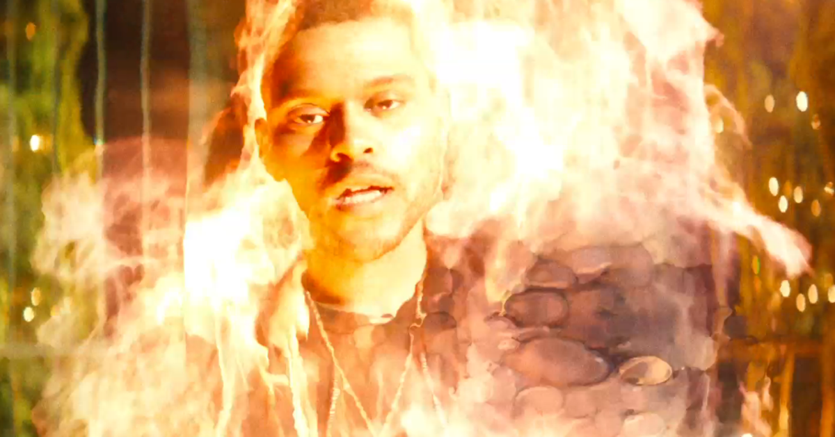 The Weeknd Is Literally On Fire In 'Can't Feel My Face' Music Video ...