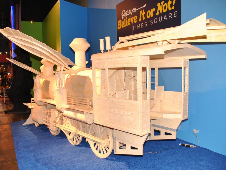 All Aboard! Highly Flammable Matchstick Train Rolls Into Ripley's ...