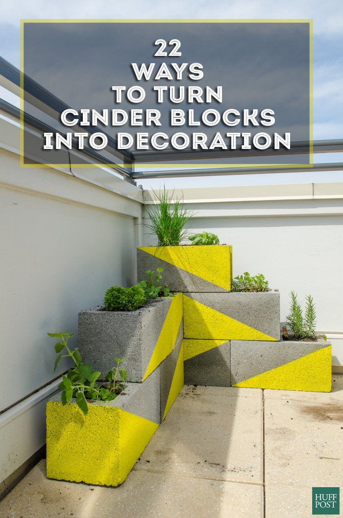 22 Diy Cinder Block Projects That Are Anything But Boring Huffpost Life