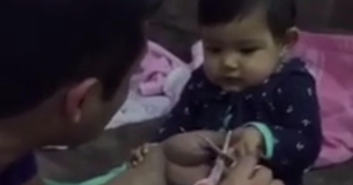 This Baby Plays On Her Dad’s Fear In Adorable Prank | HuffPost Life