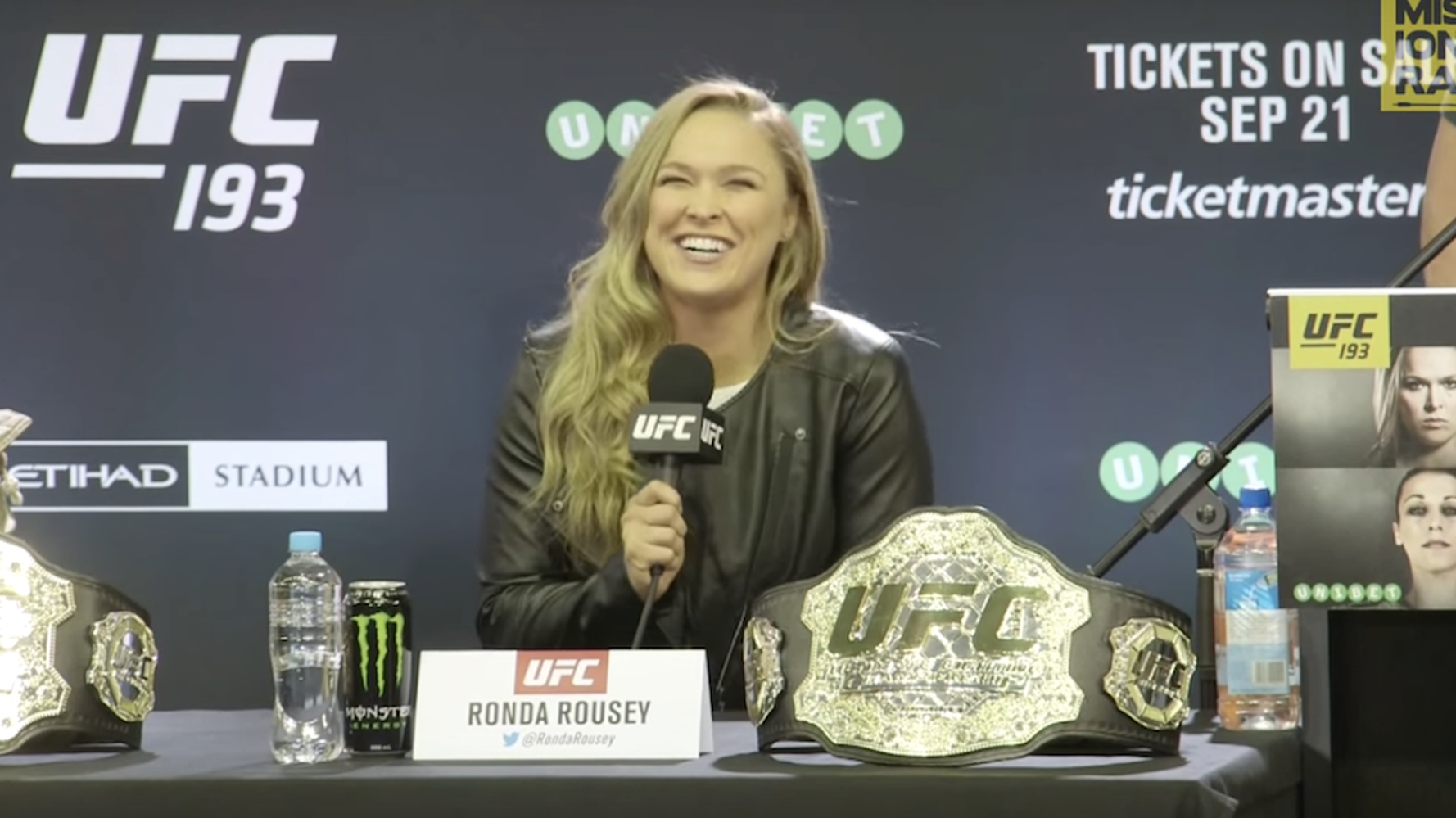 Ronda Rousey Dies Of Laughter After Unfortunate Double Entendre ...
