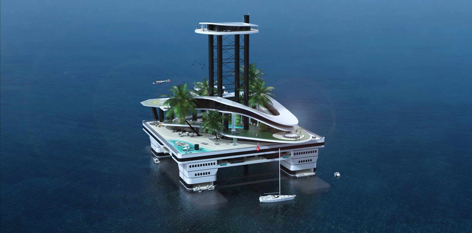 You Never Thought You Needed A Mobile Private Island... Until Now ...