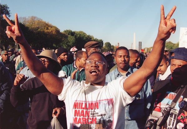 14 Striking Images From The Historic 1995 'Million Man March' | HuffPost