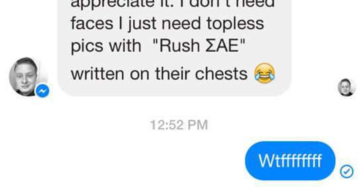 SAE Chapter Apologizes For 'Rush Boobs' Request | HuffPost College