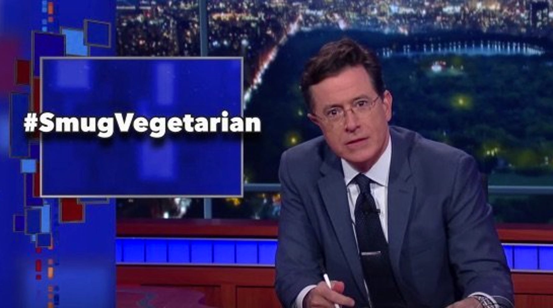 Stephen Colbert Calls Out Smug Vegetarians In The Best Way | HuffPost