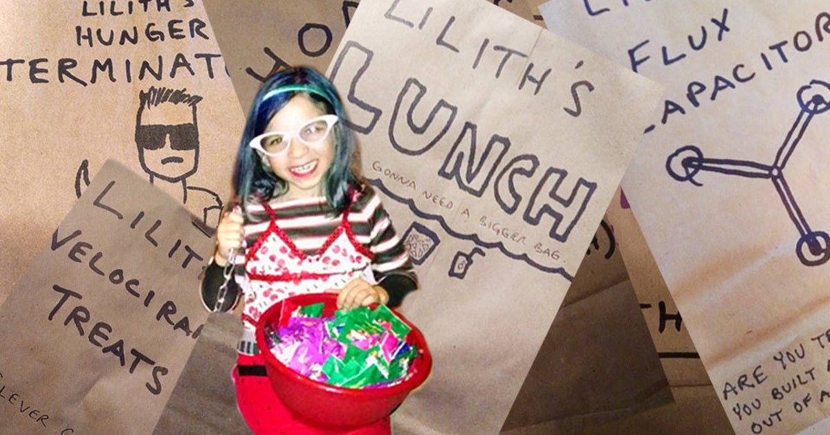 Creative Dad Slays Lunch Bag Game With Awesome Doodles | HuffPost Life