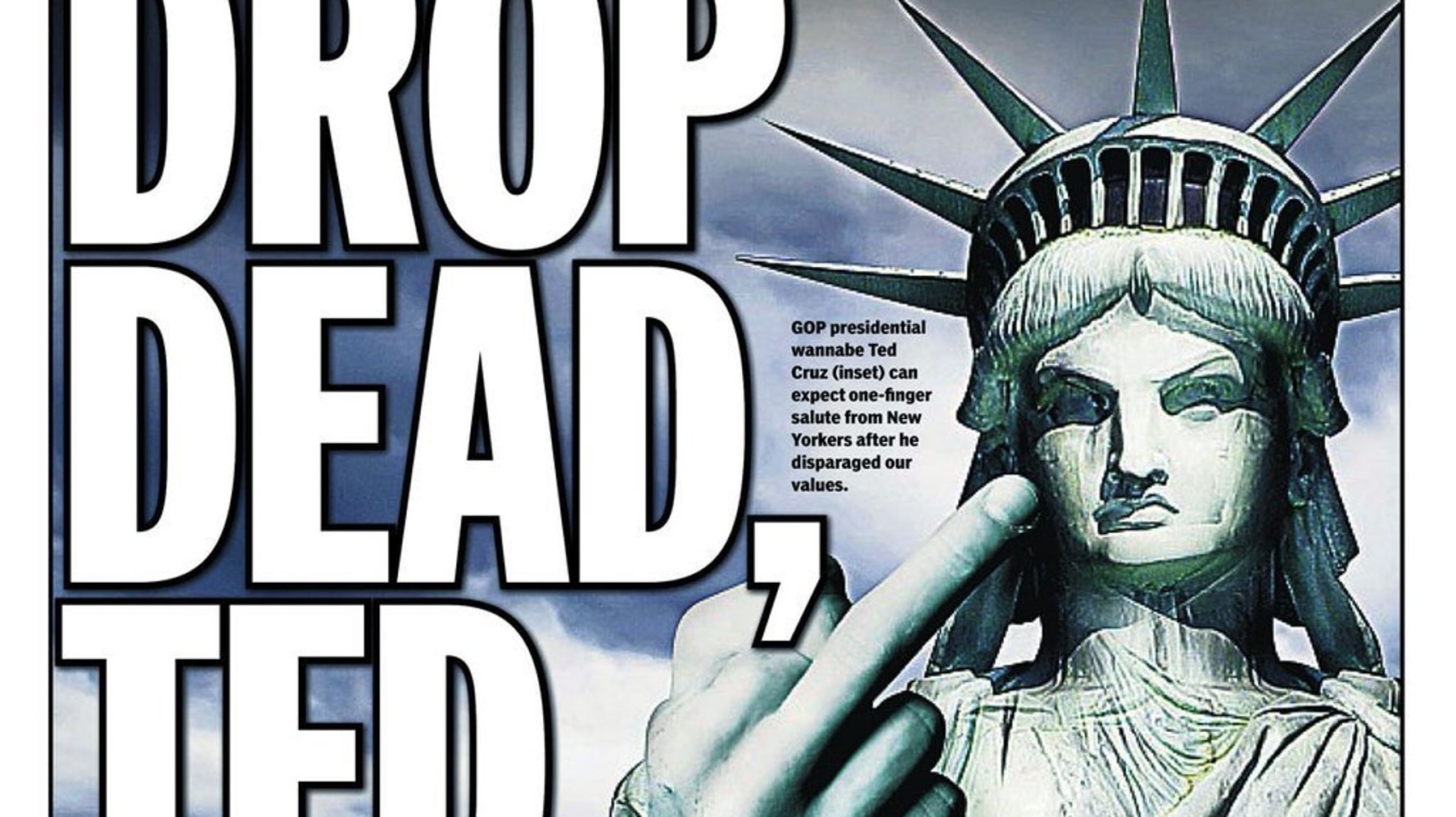 New York Daily News Gives The Middle Finger To Ted Cruz On Its Front ...
