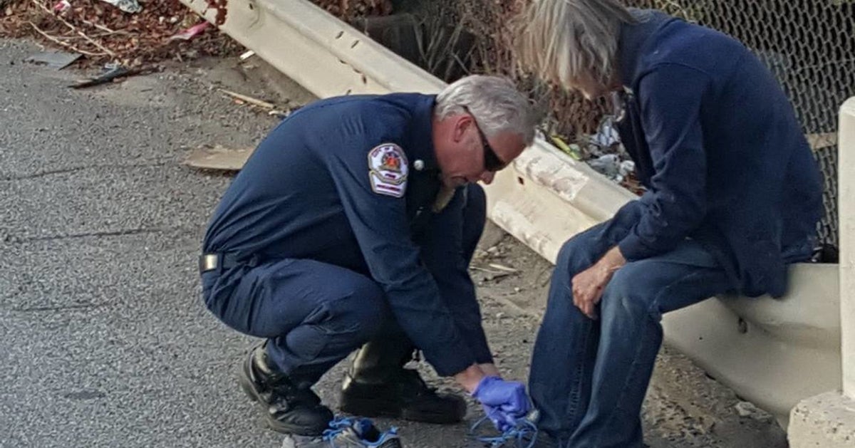 Firefighters' Spontaneous Act Of Kindness For Homeless Man Goes Viral ...