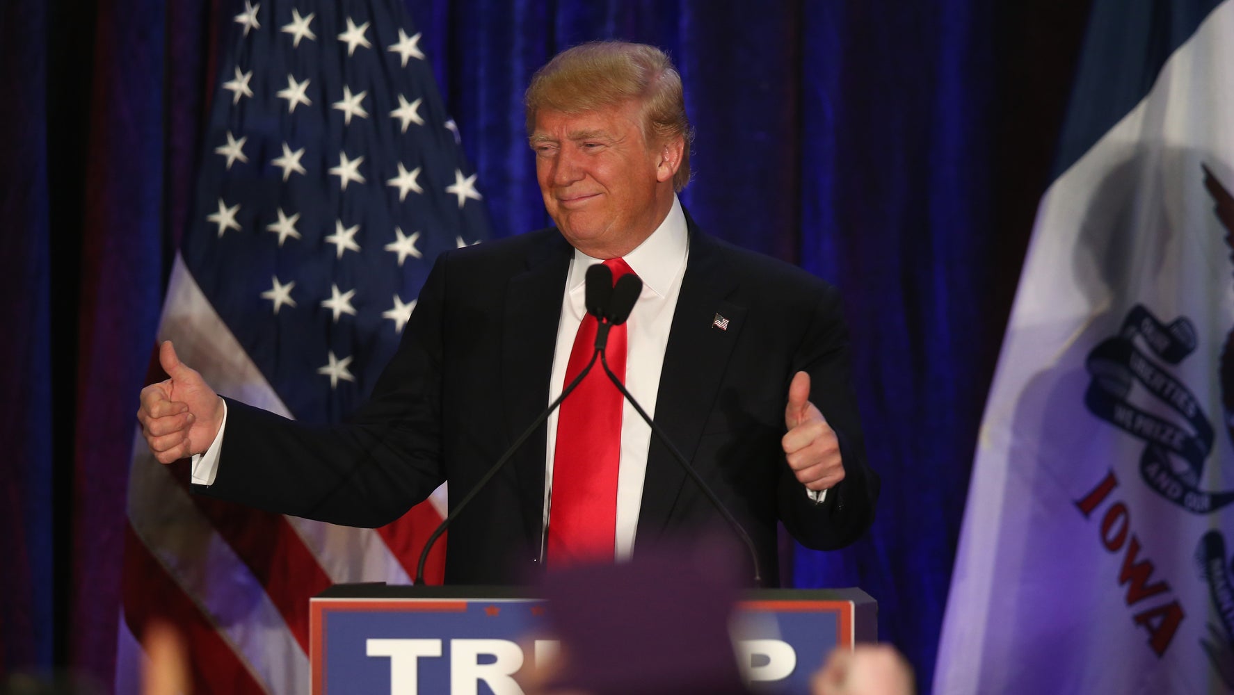 Donald Trump Surprised Everyone In His Iowa Concession Speech | HuffPost
