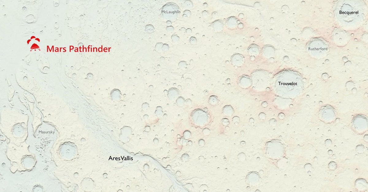 Awesome Map Of Mars Shows Future Ramblers Where To Walk | HuffPost Impact