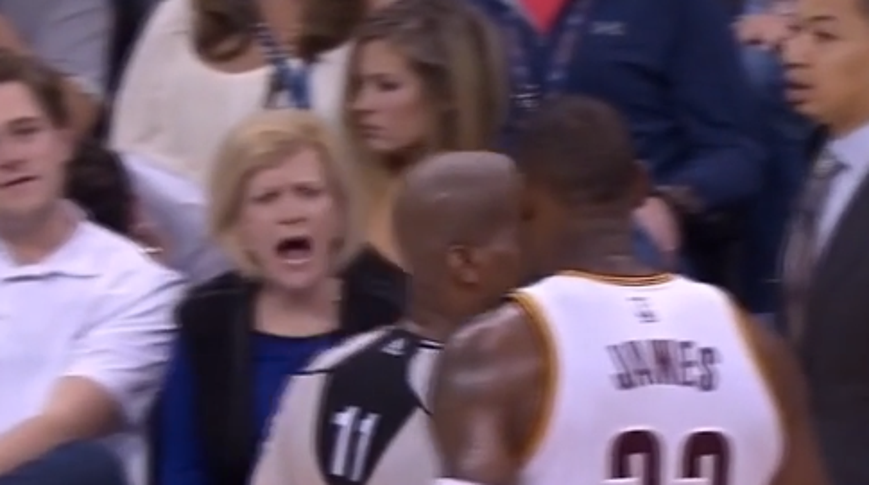Hilariously Angry Courtside Fan Screams 'JUST SUCK IT UP, LEBRON ...