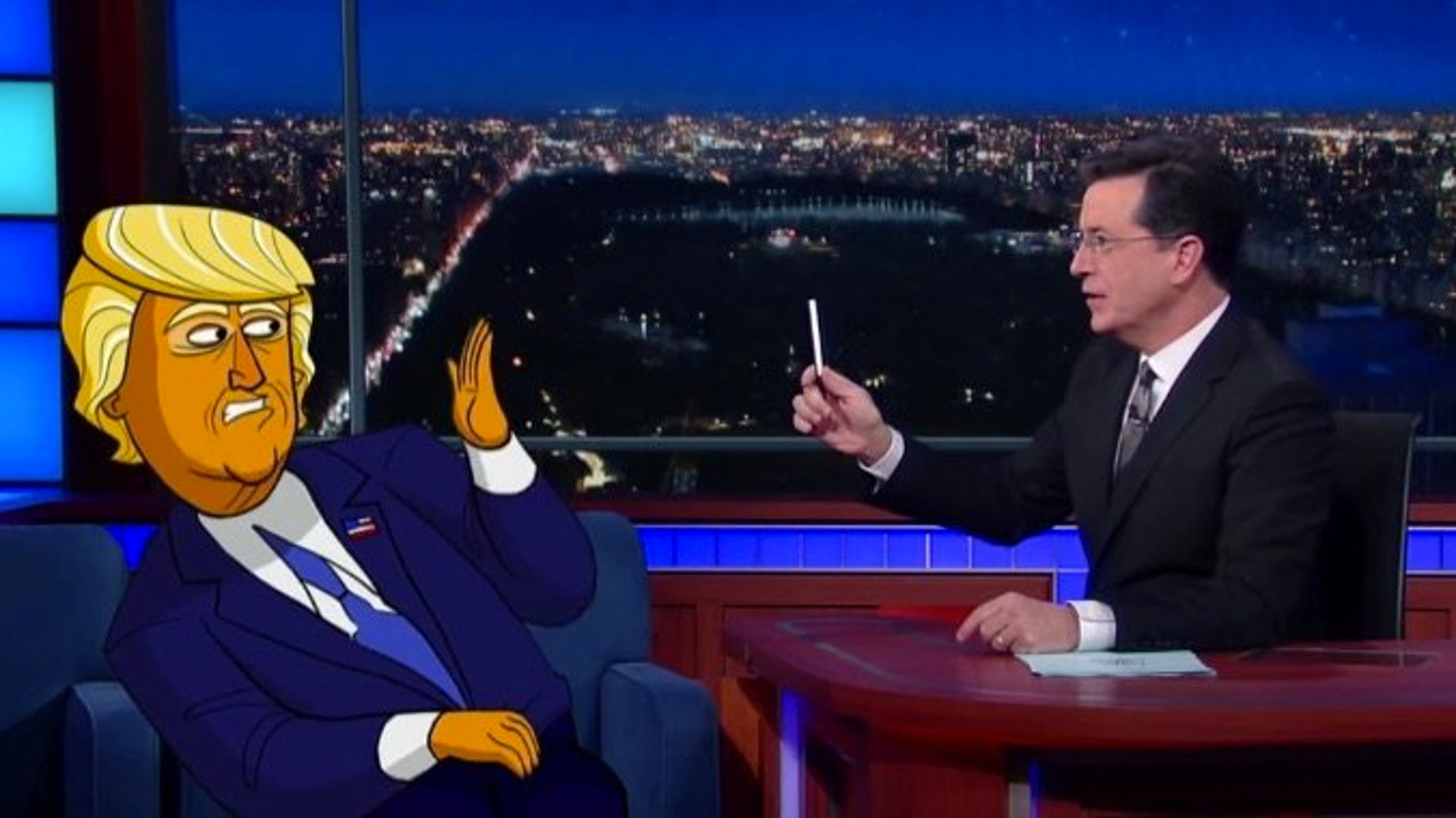Stephen Colbert Completely Destroys Cartoon Donald Trump | HuffPost