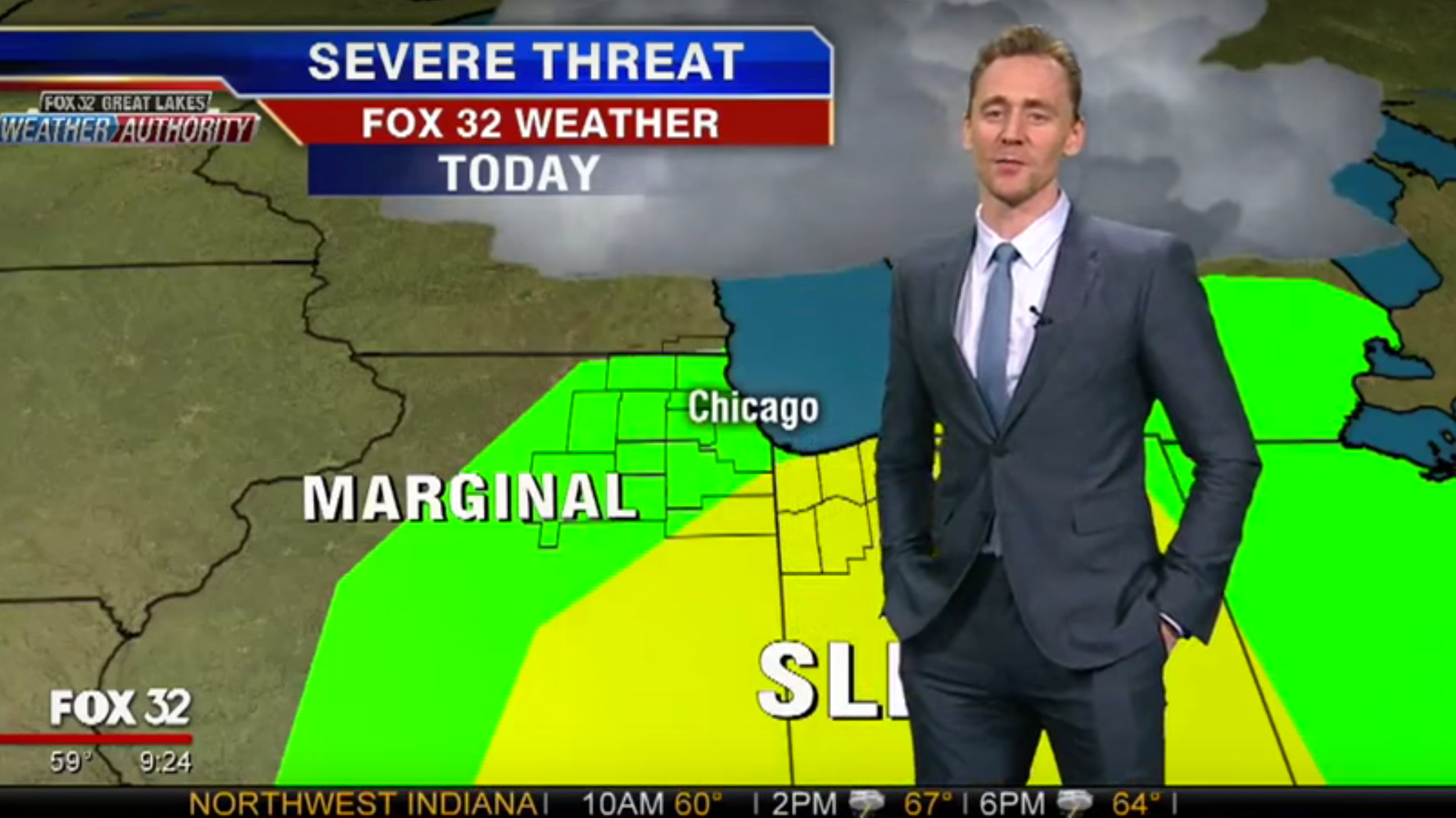Tom Hiddleston Presents The Weather (With Plenty Of 'Thor' References ...