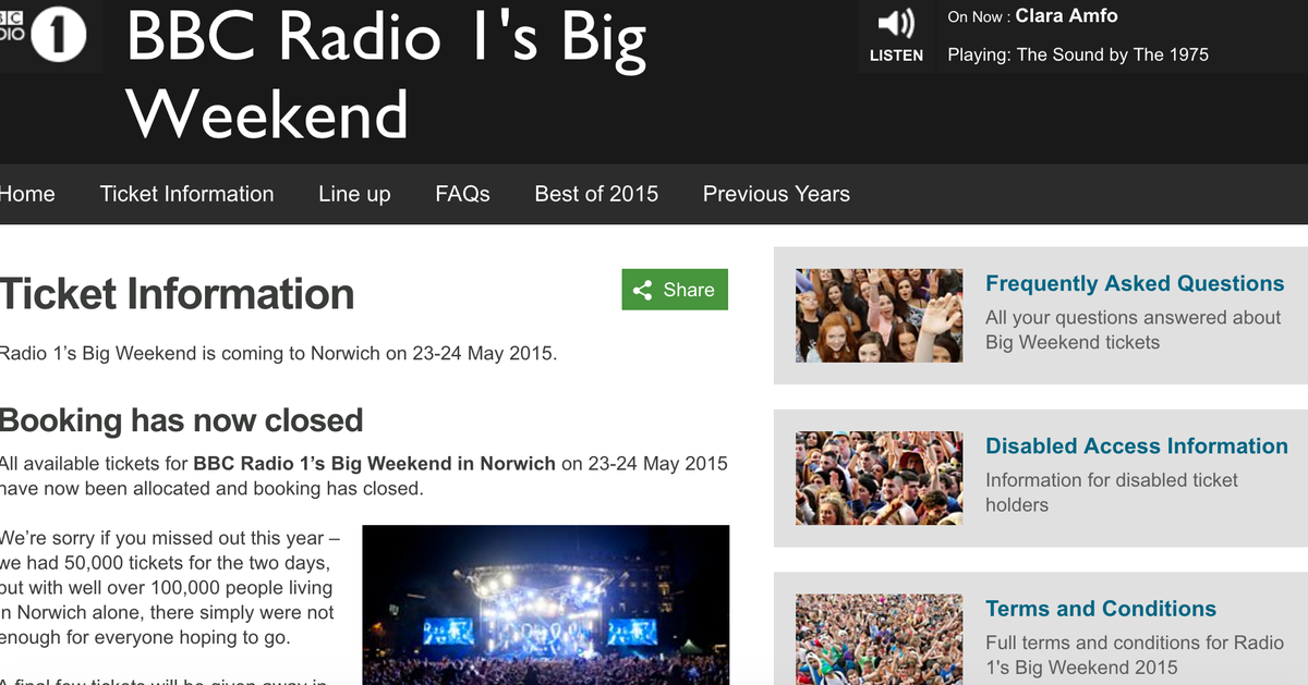 Radio 1 Big Weekend: 50,000 Tickets For Exeter Event Sell Out Within An ...