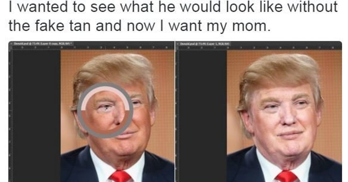 Donald Trump Without The Fake Tan Is Even More Terrifying Huffpost Uk