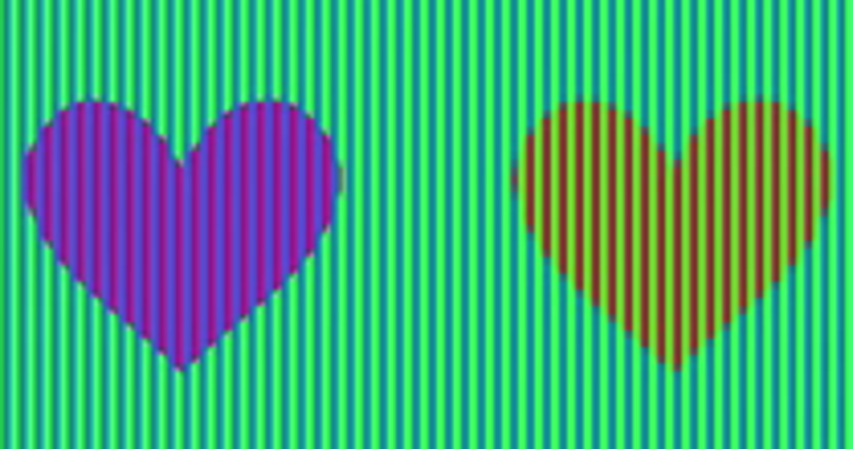 Optical Illusion: What Colour Are These Hearts? | HuffPost UK Tech