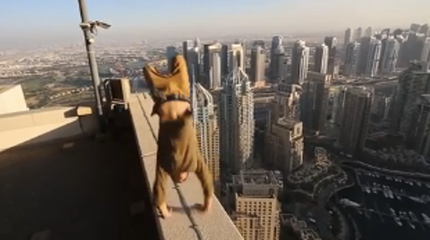 Guy Turns Skyscraper Ledge Into Death-Defying Balance Beam | HuffPost ...