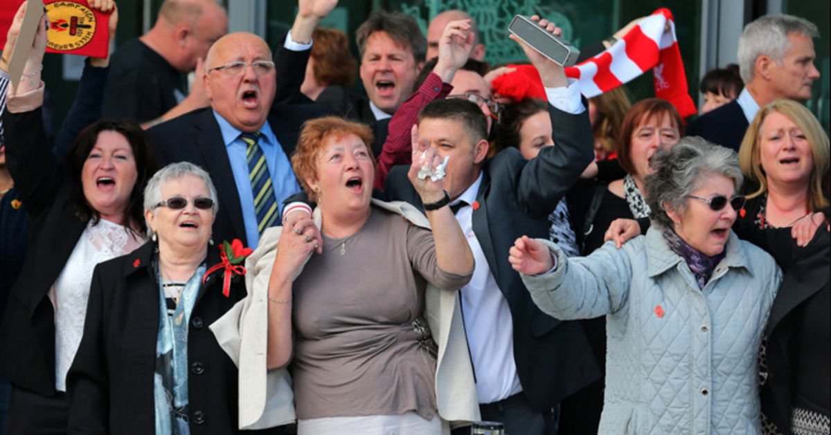 Hillsborough Disaster Verdict Moves Families Of Liverpool Fans To Sing ...