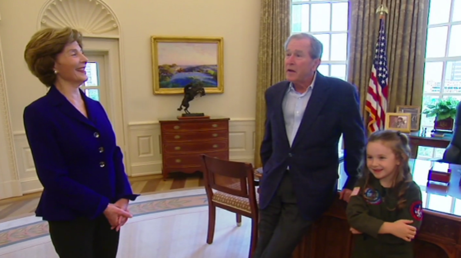 This Pint-Sized Presidential Expert Got To Paint With George W. Bush ...