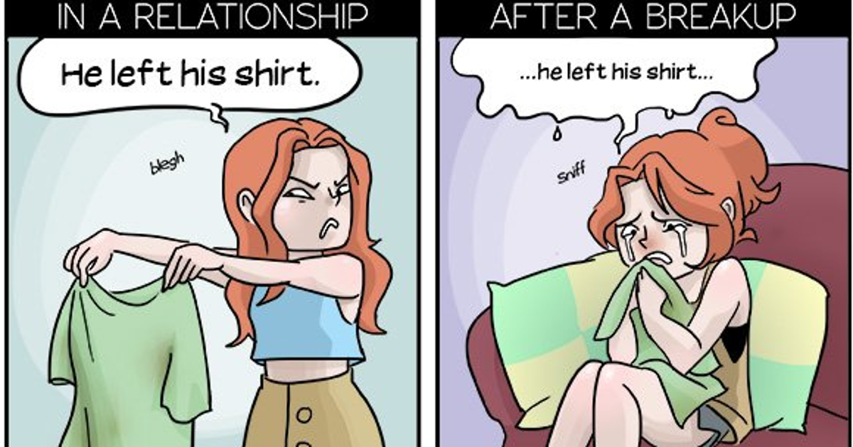 Being In A Relationship Versus Being Newly Single, In 5 Comics ...