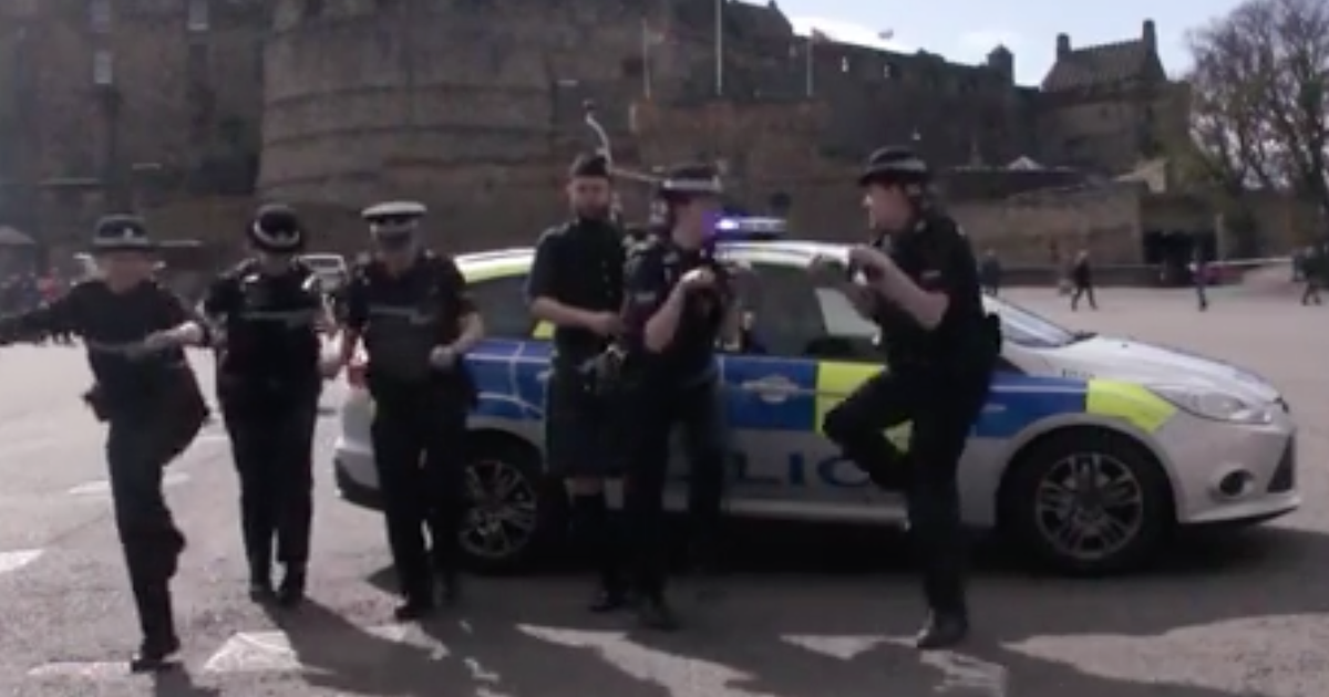 Running Man Police Dance Battle Reaches Scotland | HuffPost UK News