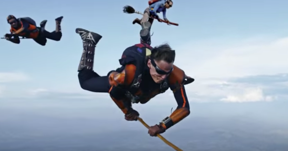 Badass Skydivers Show You Don't Need Magic To Play Quidditch | HuffPost ...