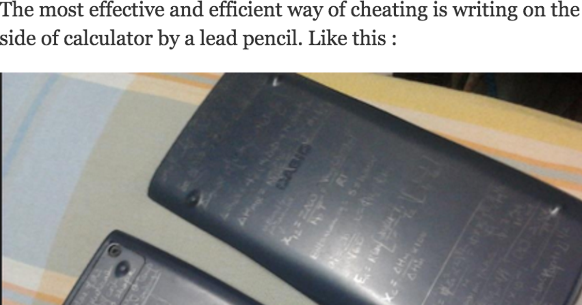 How To Cheat On Exams Quora Reveals Seriously Creative Ideas | HuffPost ...