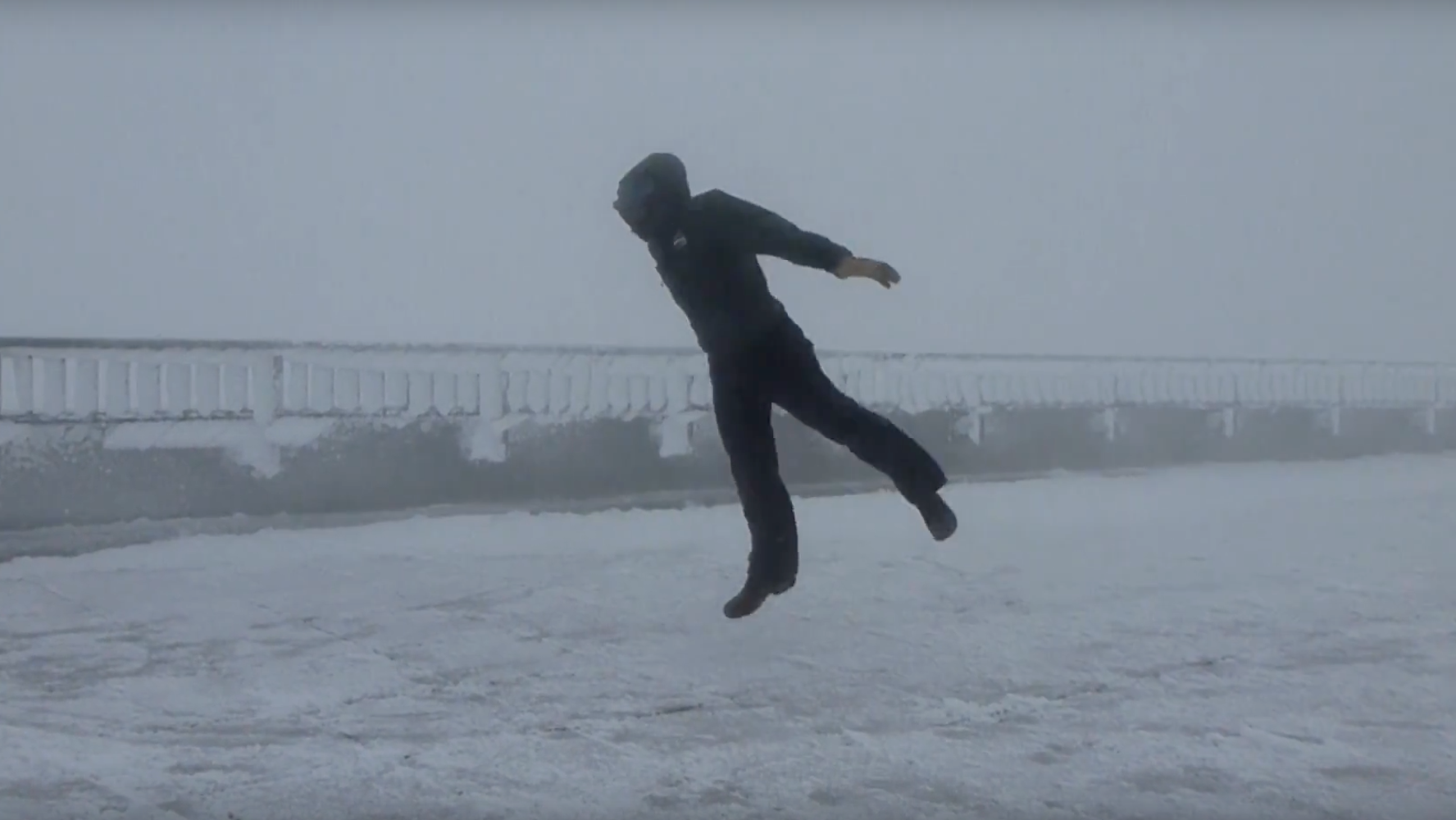 Watch This Man Get Blown Around Like A Windsock In 109 MPH Winds ...