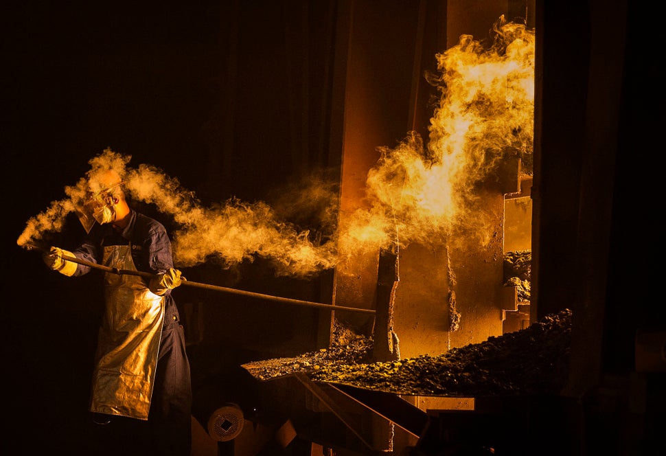 Fiery Photos Take You Inside A Chinese Steel Plant | HuffPost