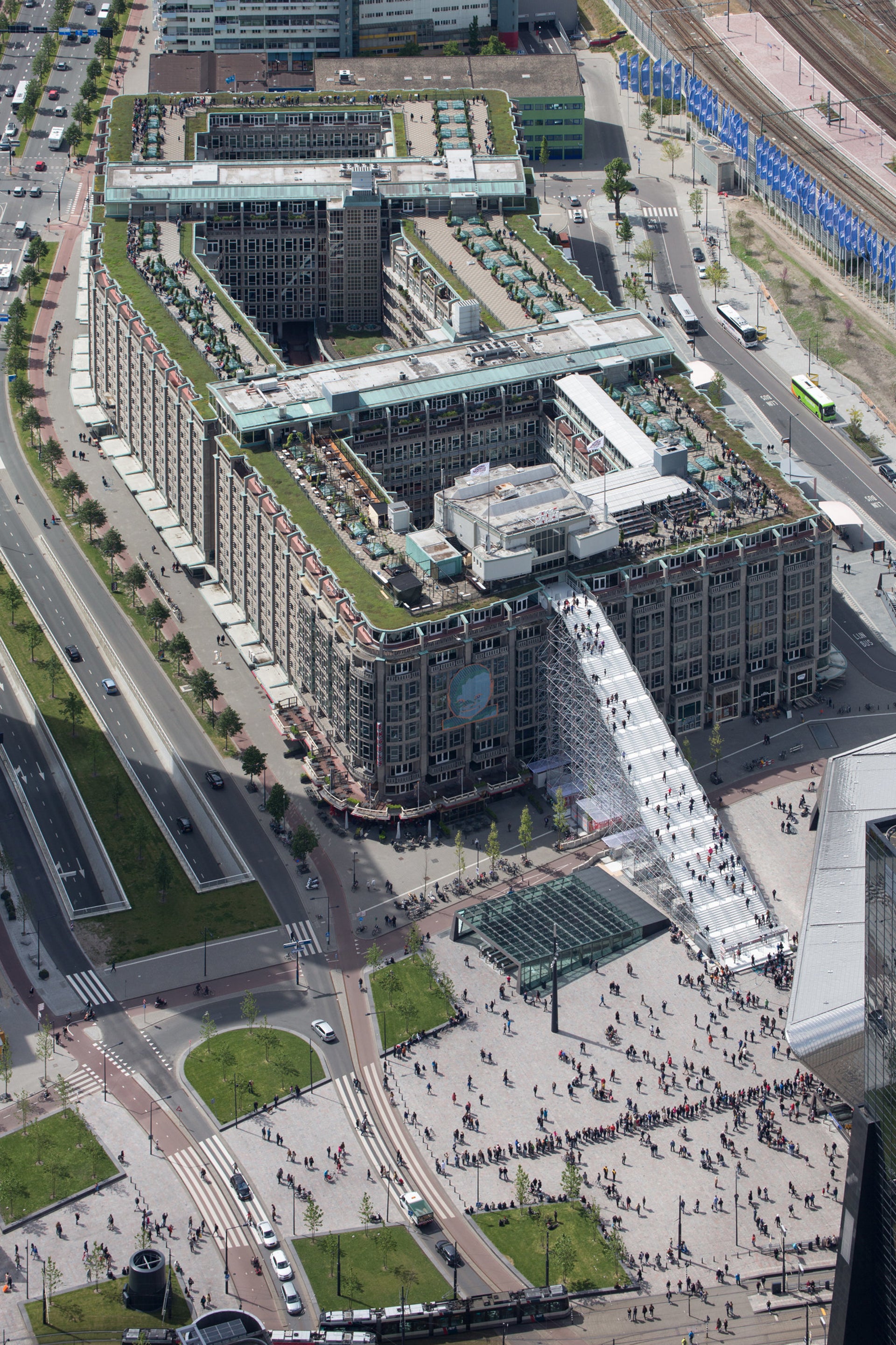 Rotterdam's Incredible Scaffold Staircase Is Unlike Anything We've Ever ...