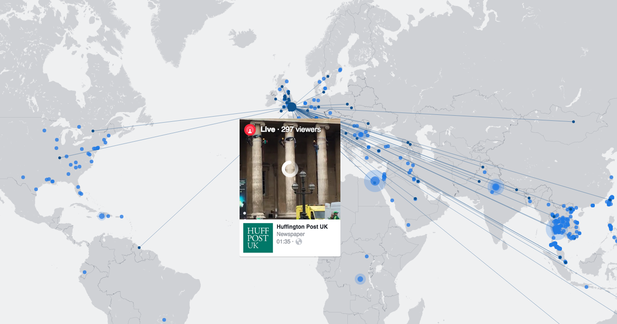 This Global Map Shows Facebook Live Videos From Around The World ...