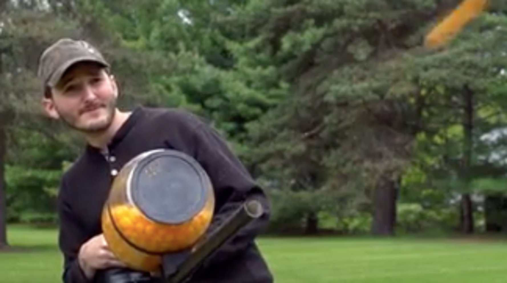 This Genius Made A Cheese Ball Machine Gun | HuffPost