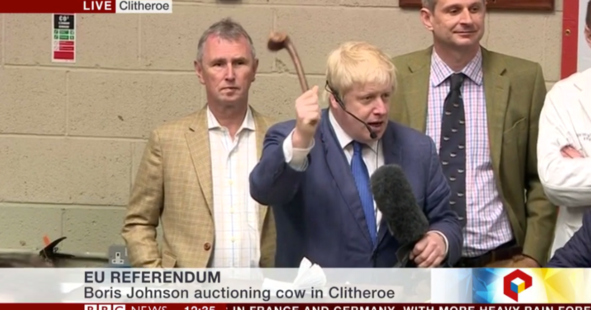 Boris Johnson Just Auctioned Off A Cow For Brexit | HuffPost UK Politics