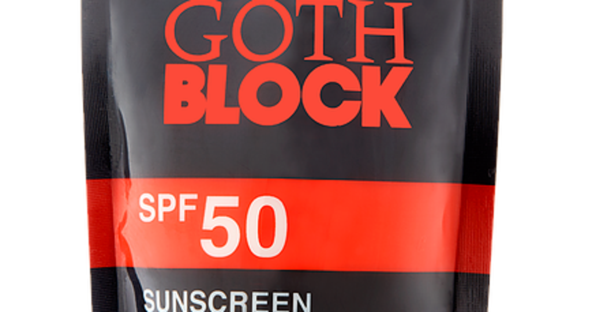 'Goth Block' Is Sun Cream For... Well, Goths | HuffPost UK Style