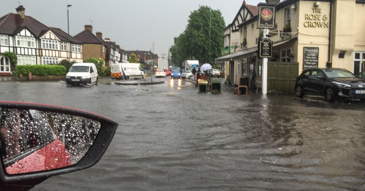 Southern Railway Trains Hit By Wallington Floods Ahead Of Rush Hour ...