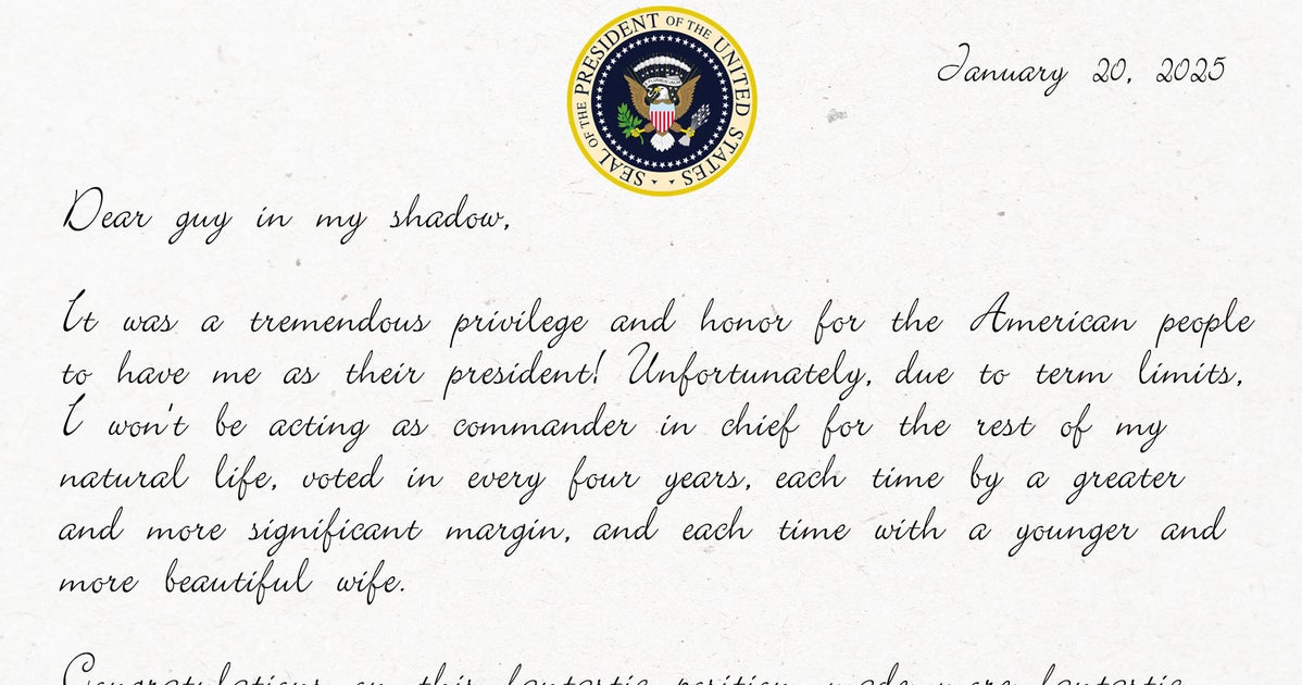 Here's The Letter President Donald Trump Will Leave His Successor In ...