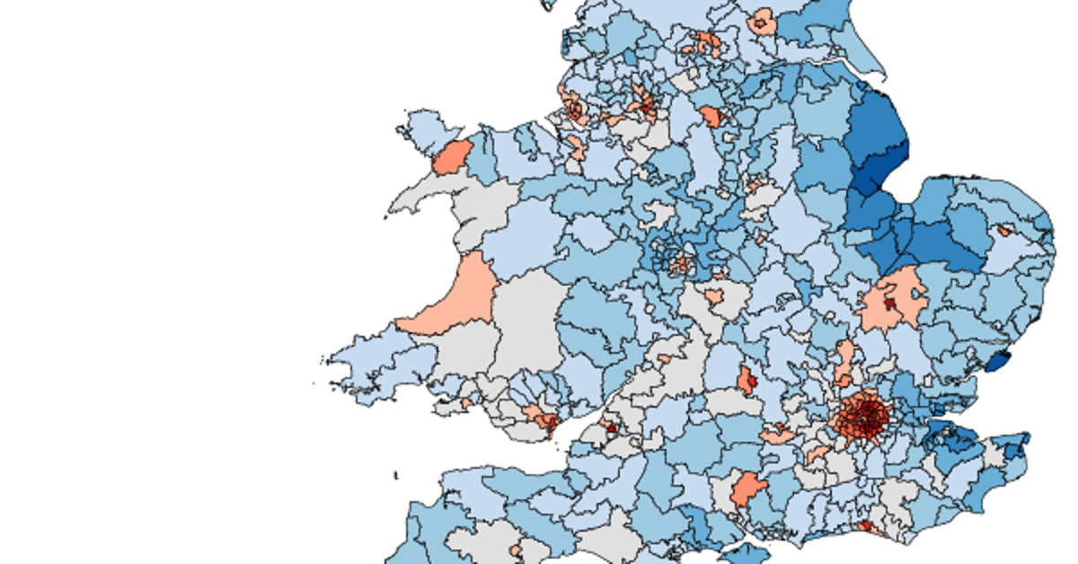 EU Referendum Map Shows How Brexit Different Parts Of The UK Are ...