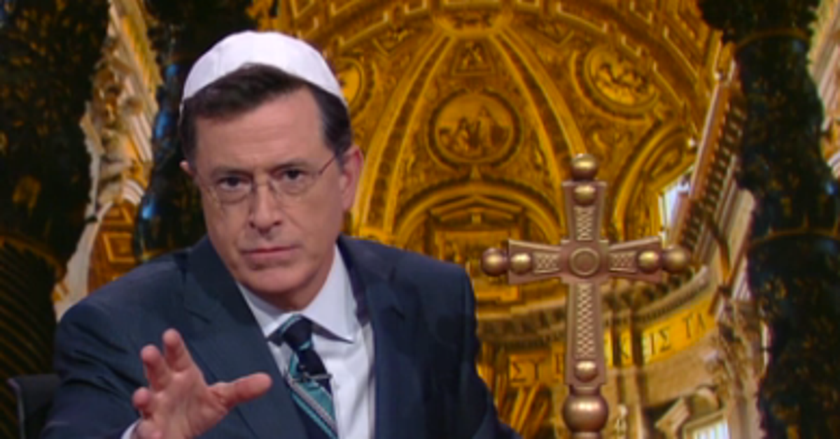 'Pope Of Late-Night' Stephen Colbert Apologizes On The Church's Behalf ...