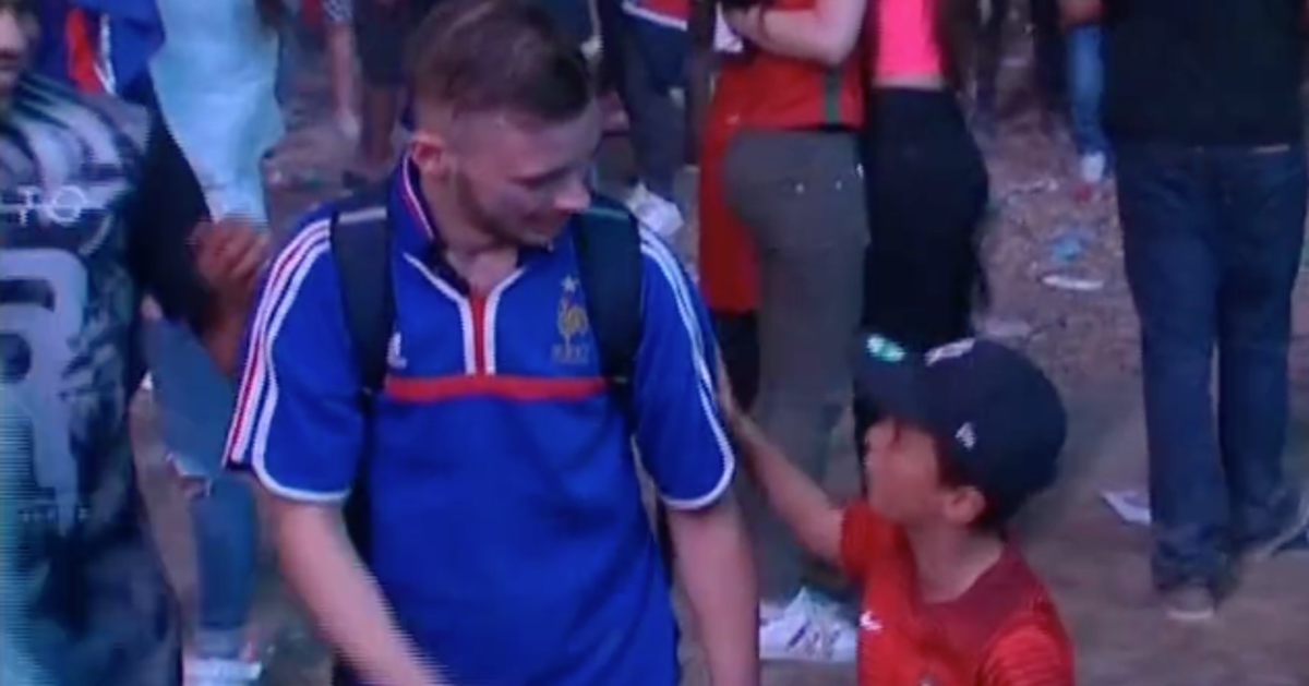 This Little Boy Comforting Crying Soccer Fan Should Make All Of France ...