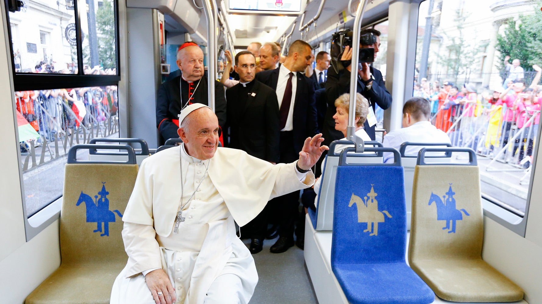 Pope Achieves Modern Miracle By Finding An Empty Seat On Public Transit ...