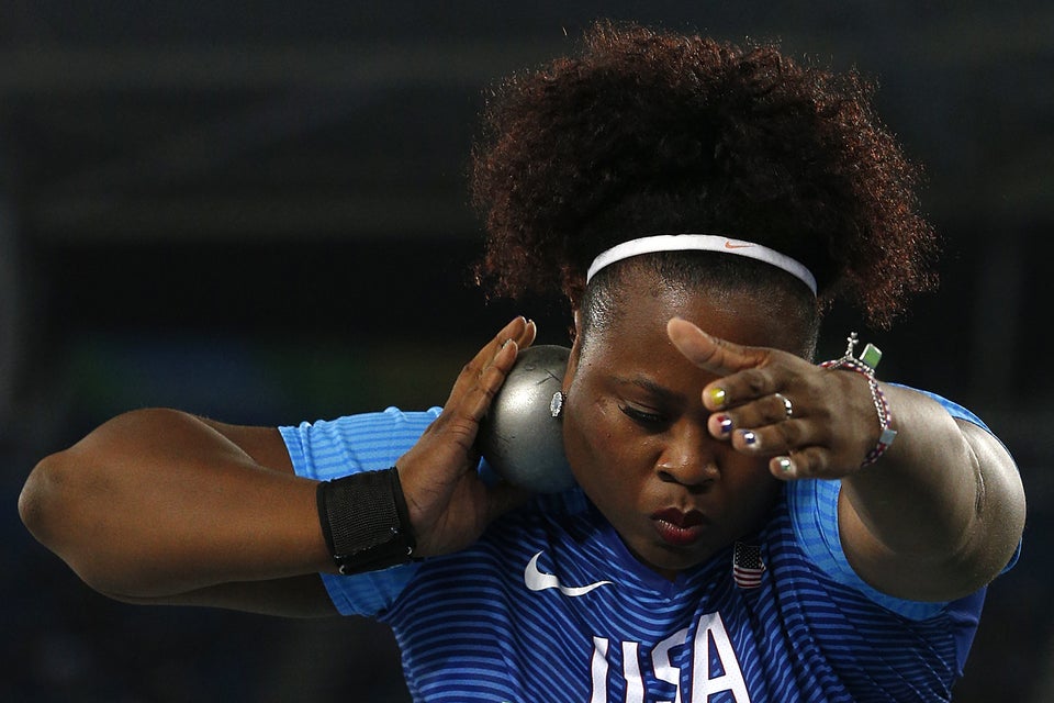 Michelle Carter Becomes First American Woman To Win Gold In Shot Put ...