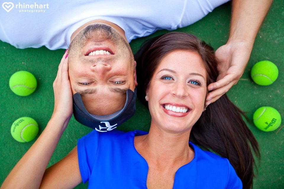 17 Athletic Engagement Photo Ideas For You And Your Swolemate ...