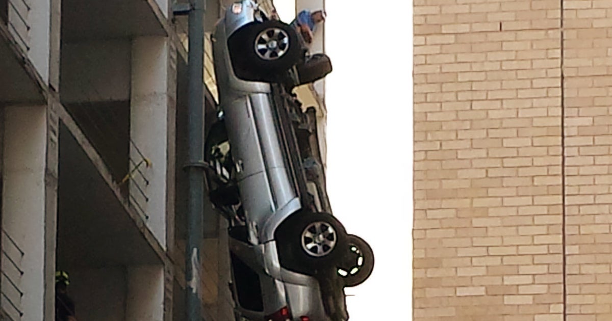 Car Dangles On Side Of Garage After Worst Parking Job Ever | HuffPost ...